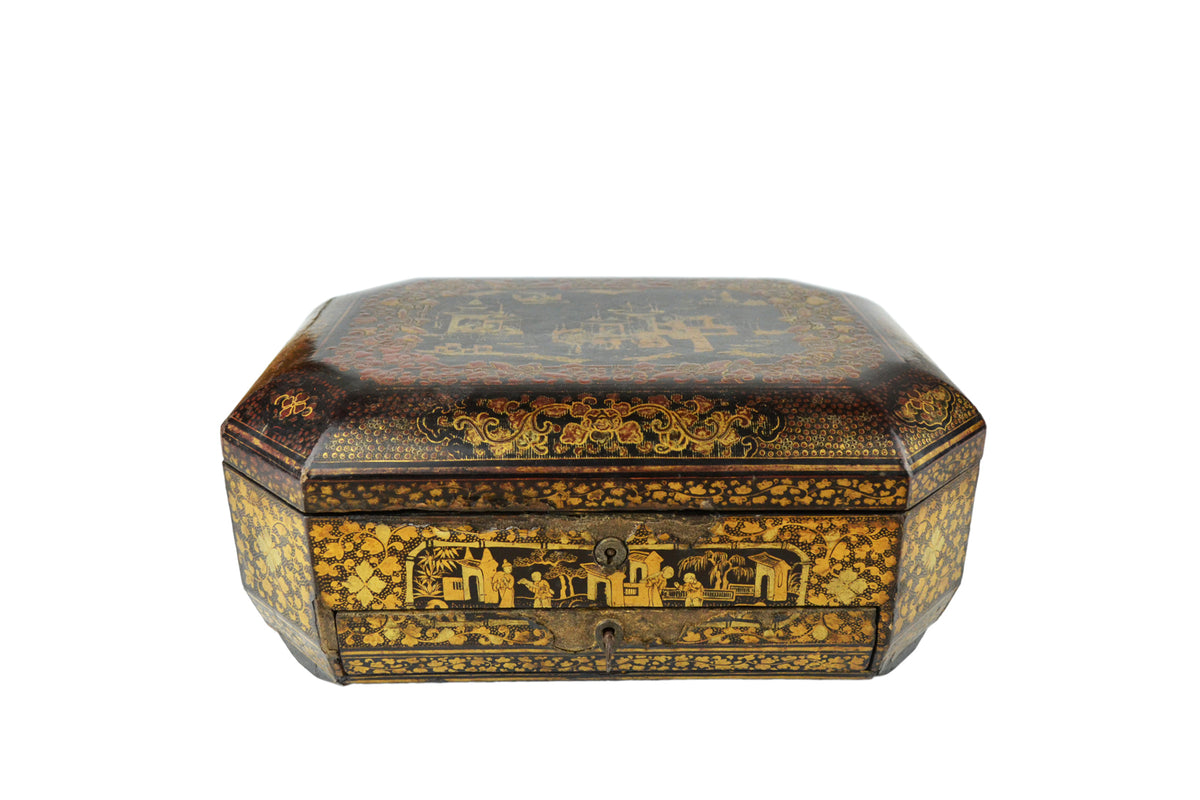 Antique Chinese Sewing Box – Malka Art